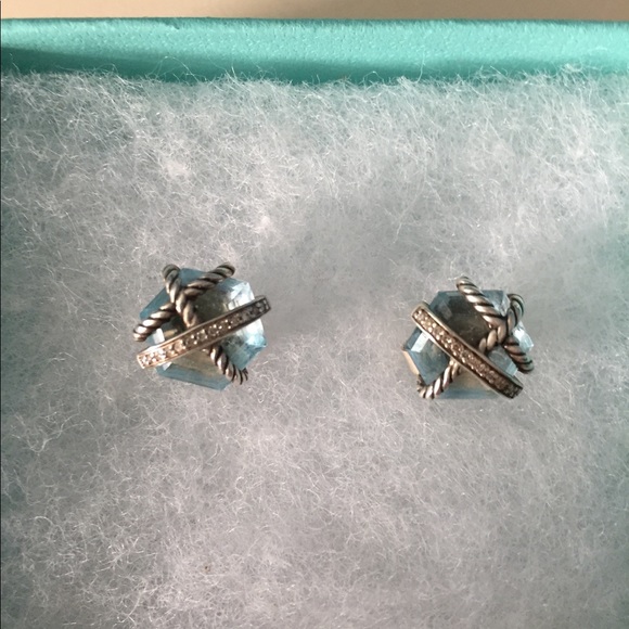 David Yurman | Jewelry | David Yurman Cable Wrapped Blue Topaz Set ...